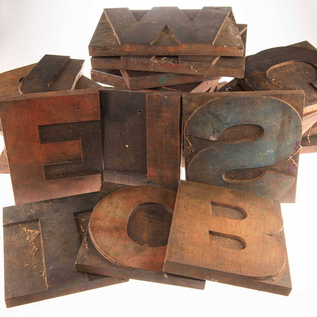 A Set Of Large Poster Printing Blocks, Late 19th Century Auction