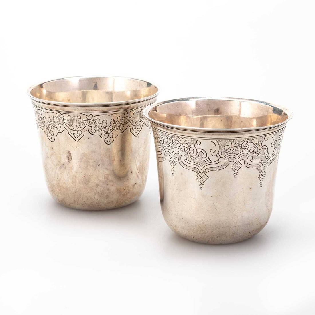 A Pair Of 18th Century French Silver Stacking Beakers Auction