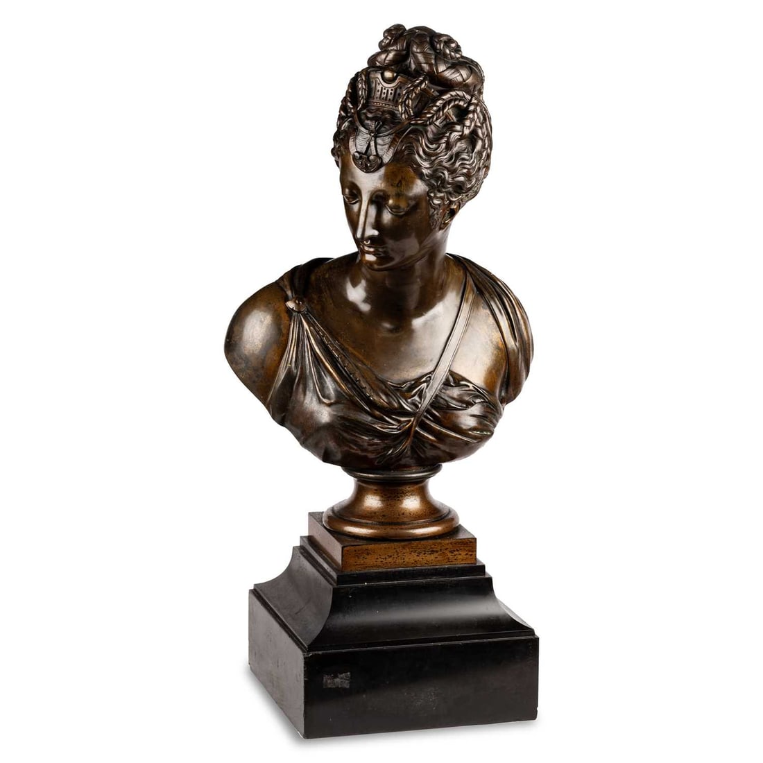 After Jean Goujon (french, 1510-1572), A Large Bronze Bust Of Diane De ...