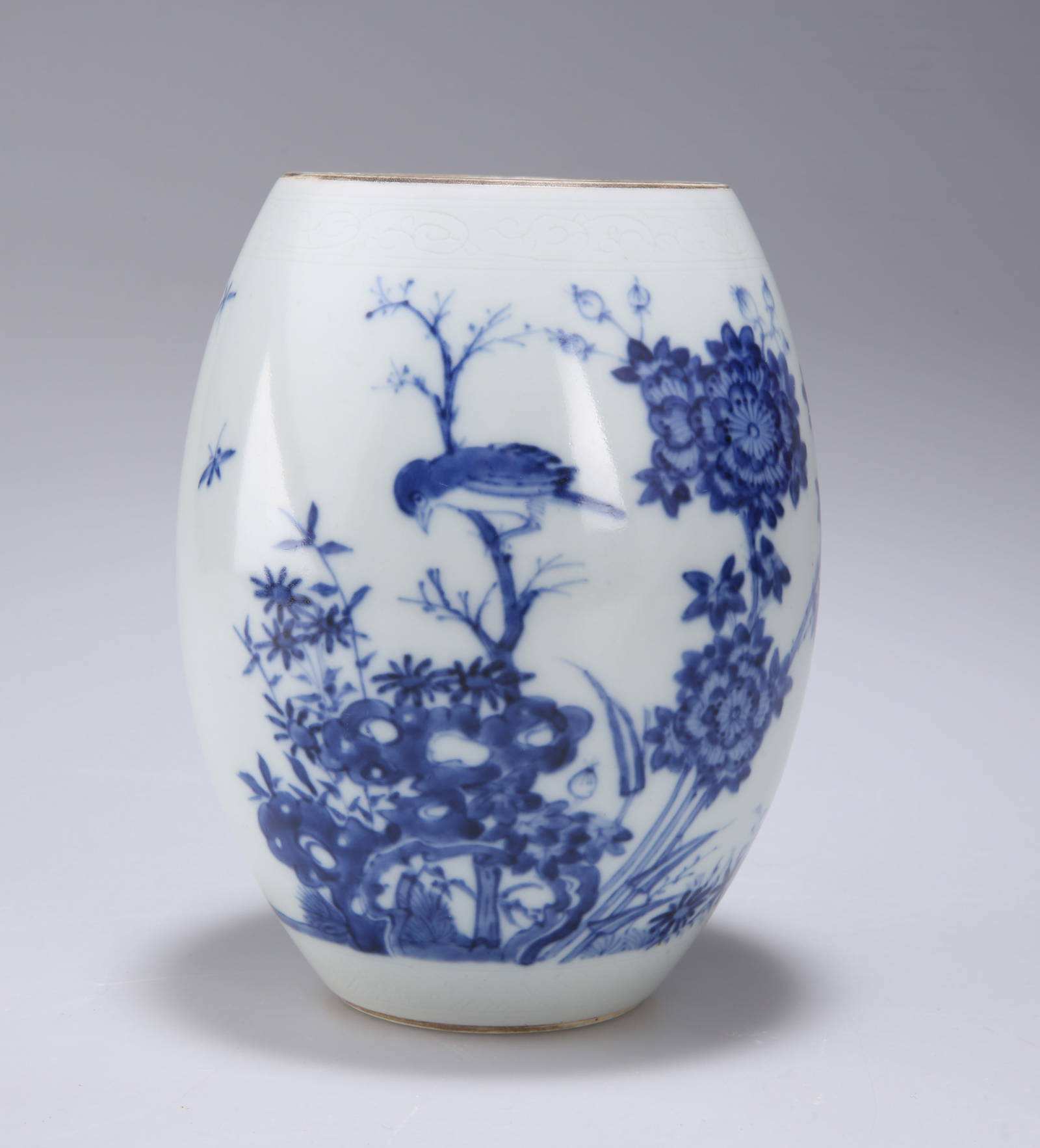 A Chinese Blue And White Jar, Transitional Period, 17th Century Auction
