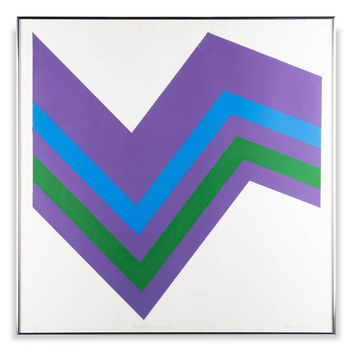 Â€¡ Laimonis Mierins (latvian 1929 2011) Double Chevron 2, Abstract