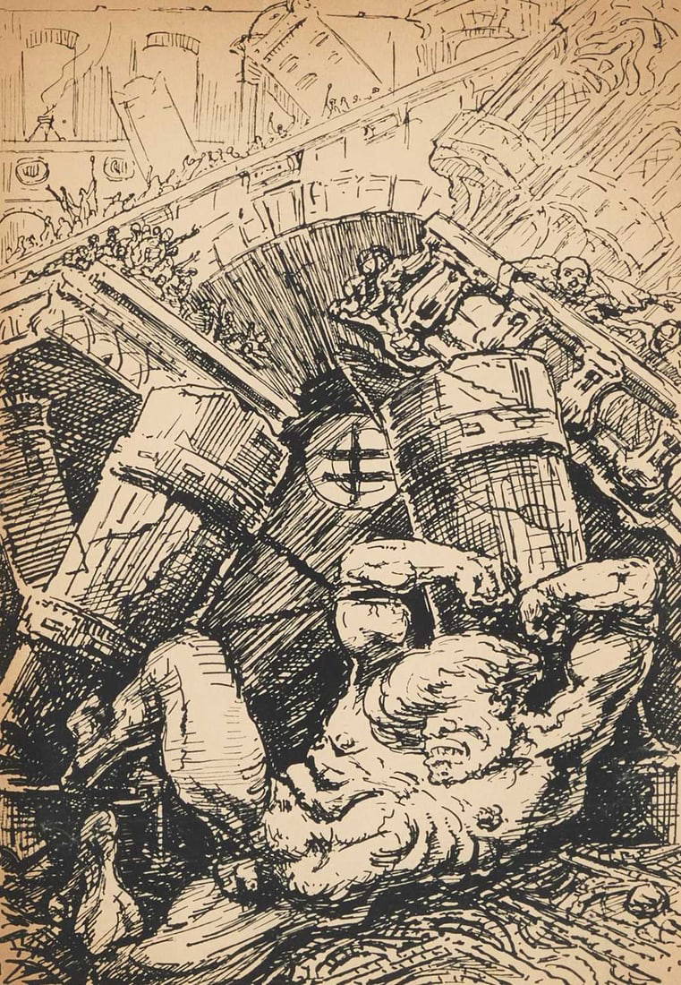 Alfred Kubin (1877-1959) Three Lithographs, 'neglected Farm, 1918 ...