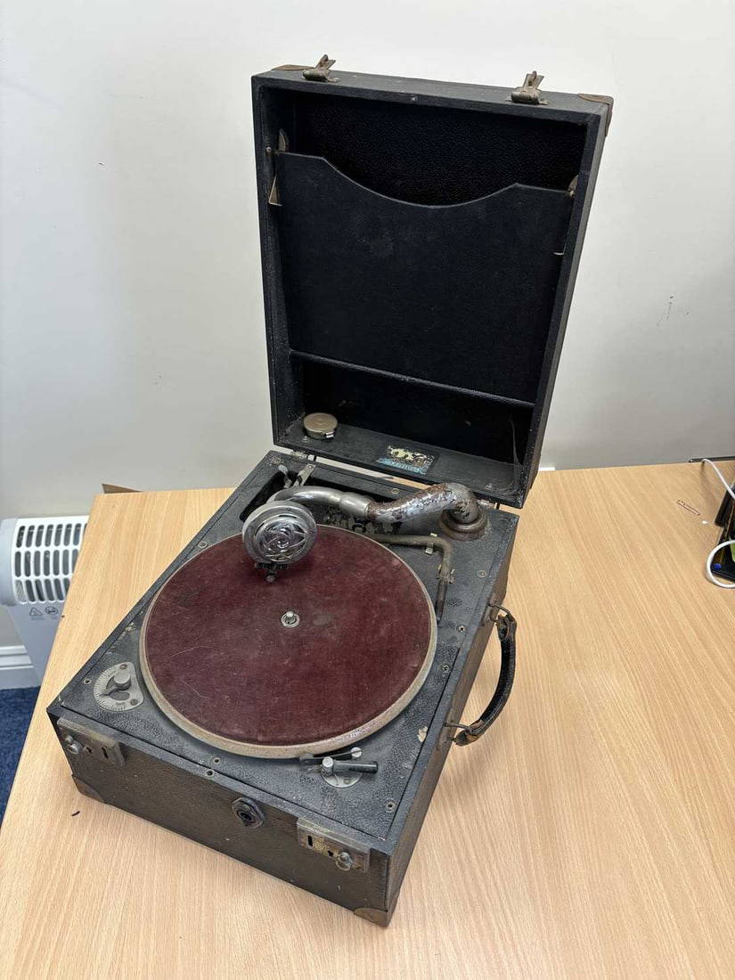 A Vintage Portable Gramophone Auction