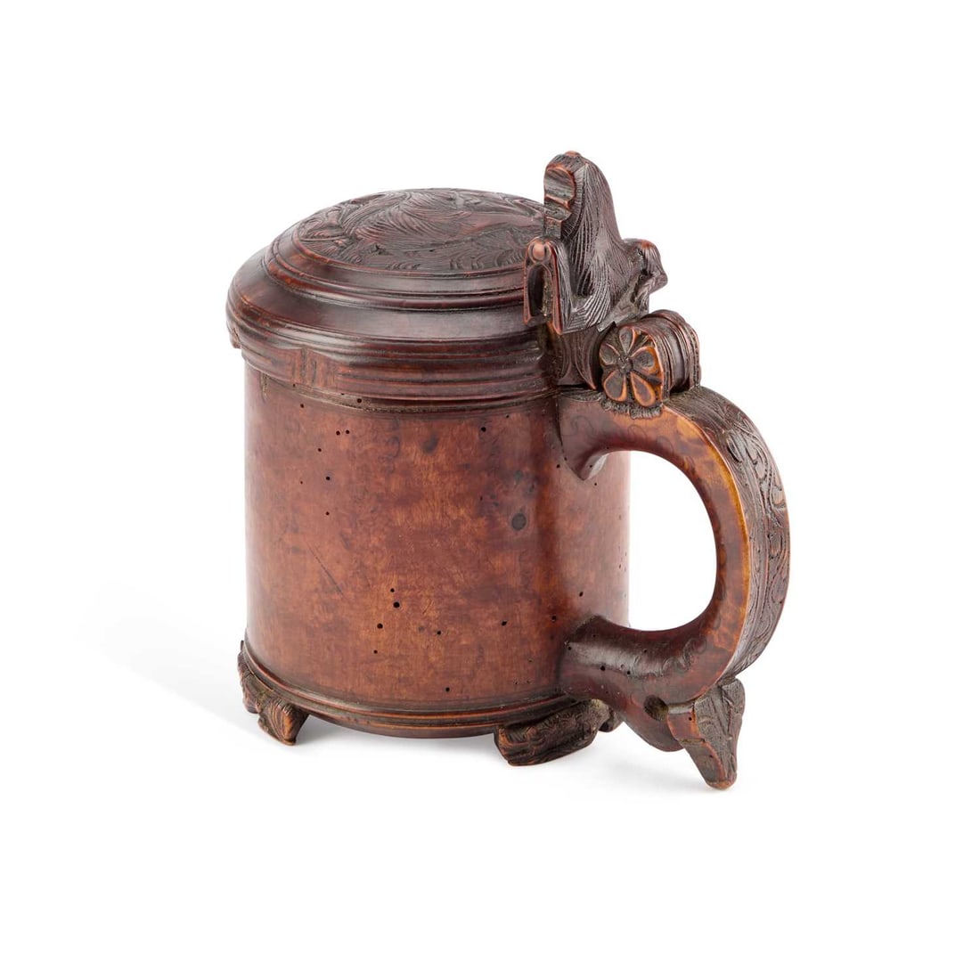 An 18th Century Ceremonial Burr Birch Peg-tankard, Norwegian, Circa ...