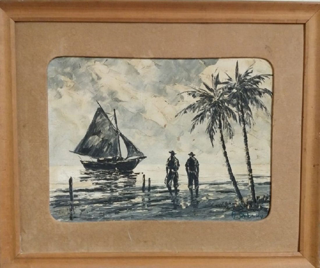 Antique Oil Painting Landscape Artworks By Anna Dubsky