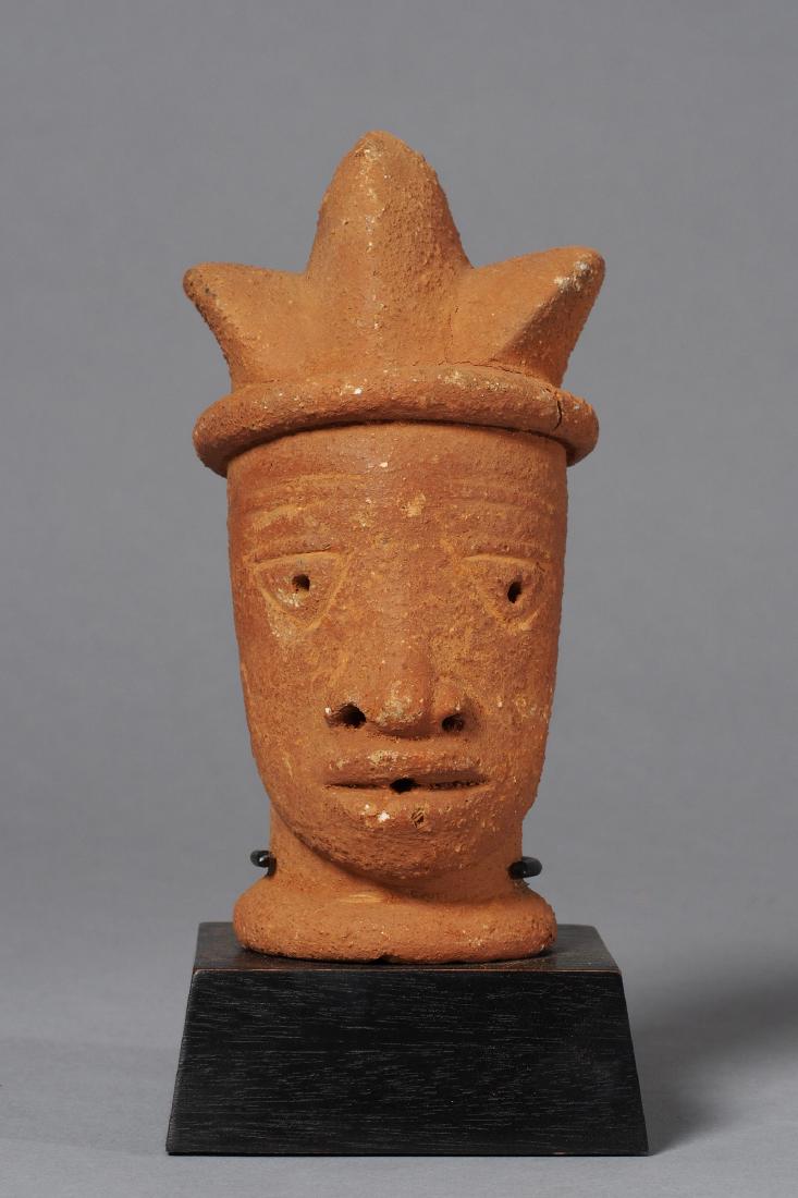 Teracotta Nok head sculpture