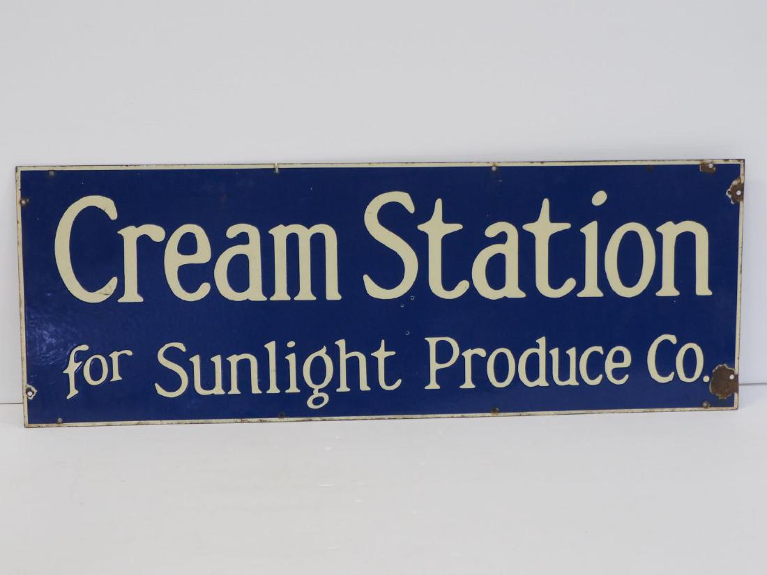 Cream Station sign