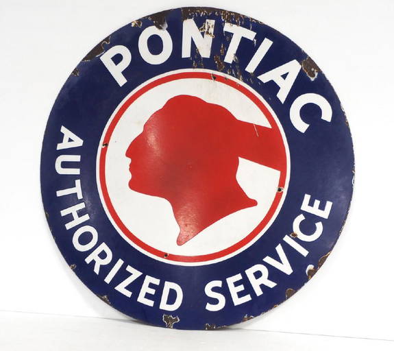 Pontiac Authorized Service Sign
