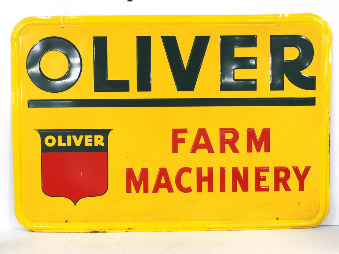 Oliver Farm Machinery sign - Oct 25, 2019 | Chupp Auctions & Real ...