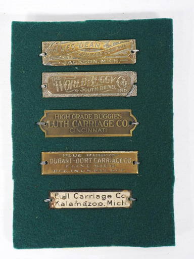 (5) Buggy Name Plates