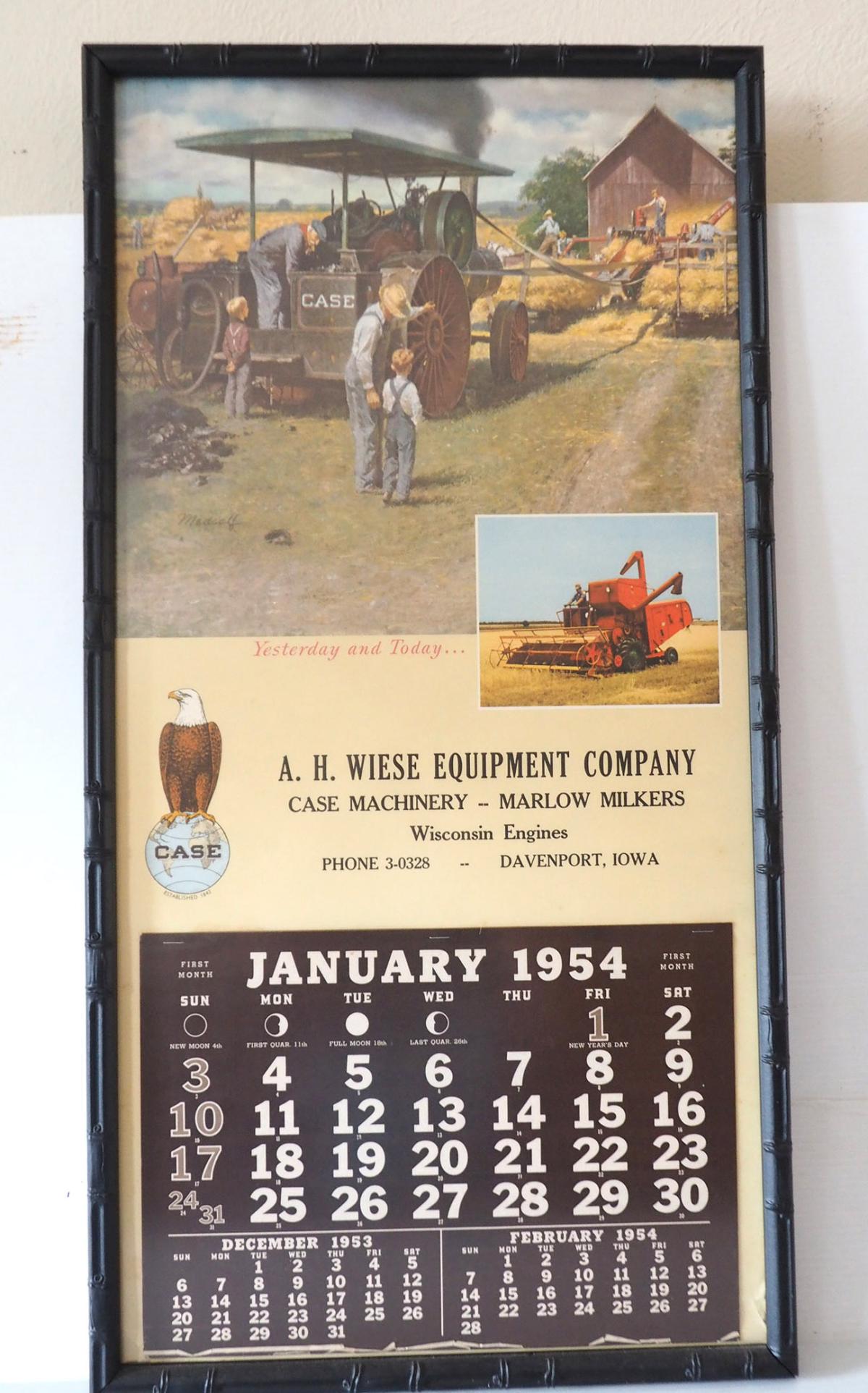 1954 Case Calendar