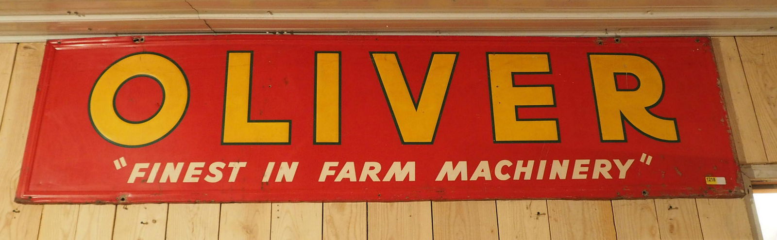 Oliver "Finest In Farm Machinery" sign - Mar 14, 2020 | Chupp Auctions ...