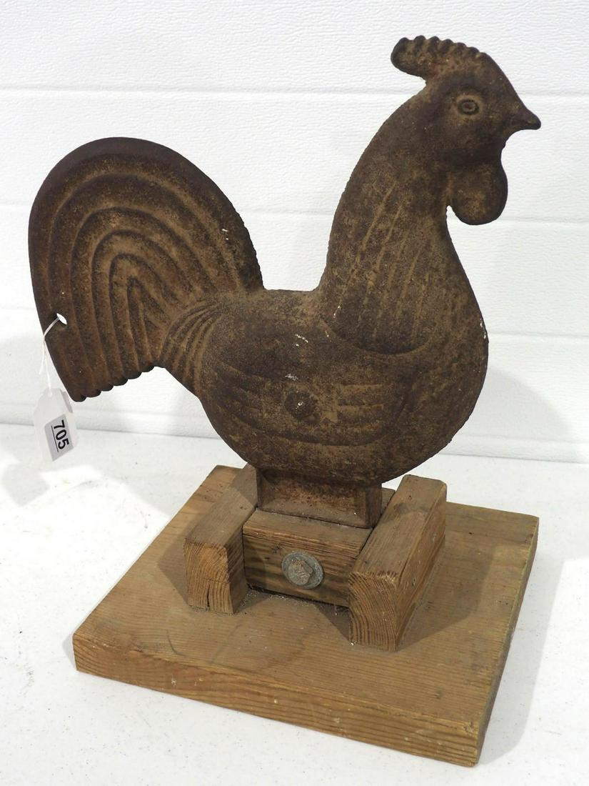 Rainbow Tail Rooster Windmill Weight