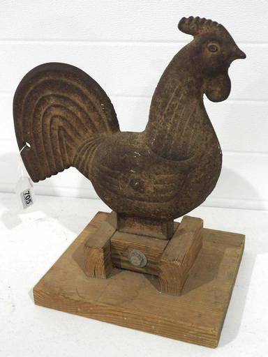 Rainbow Tail Rooster Windmill Weight