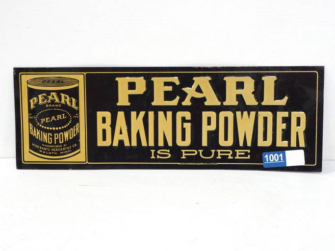 Pearl Baking Powder Sign