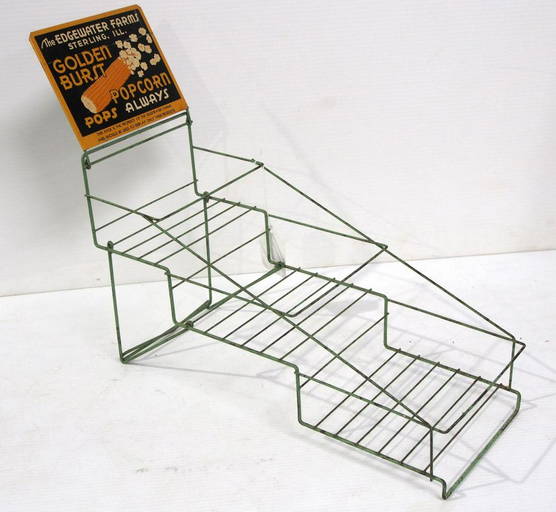 Golden Burst Popcorn Display Rack