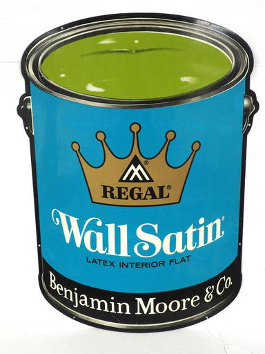 Benjamin Moore Wall Satin Paint Sign