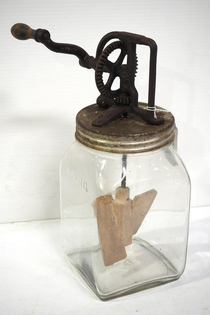 Hand Crank Daisy Butter Churn