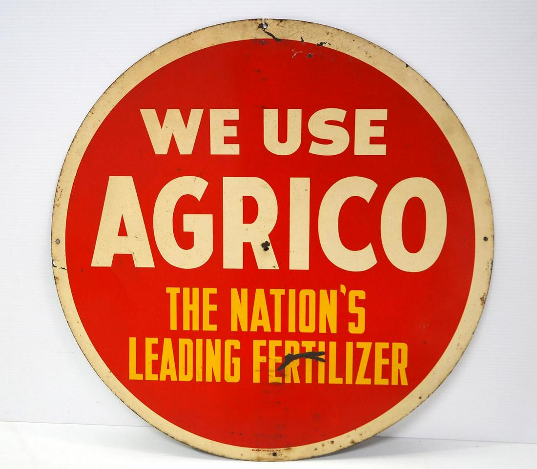 We Use Agrico Fertilizer Sign