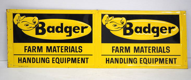 Vintage Badger Farm Sign