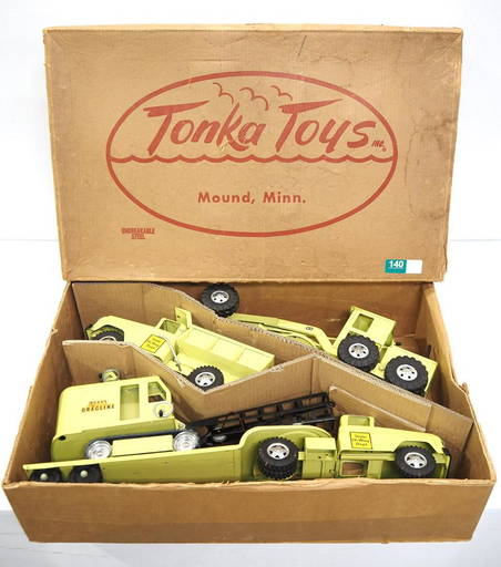 Rare Tonka B 207 Green Hi Way Construction Set