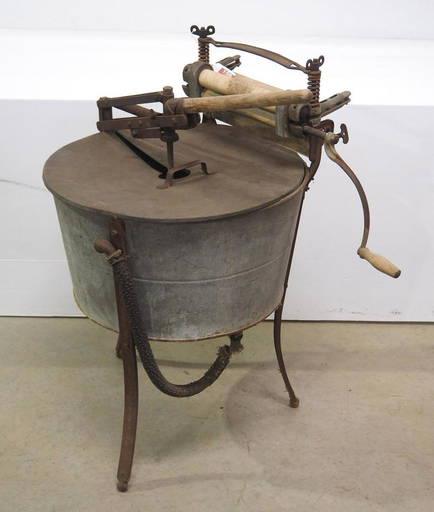 Galvanized metal washing machine (#0156) on May 27, 2022 | Chupp ...