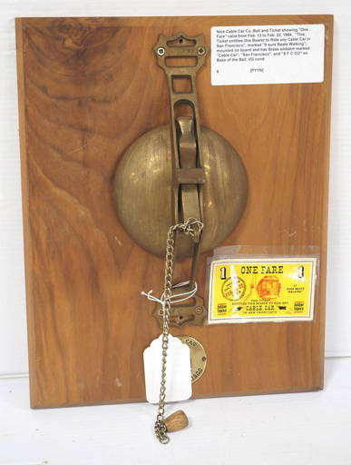 Cable Car Bell And Ticket