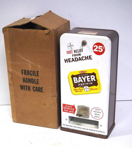 Bayer Aspirin 25 Cent Vending Machine
