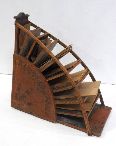 Wooden 9-slot country store bag holder (#0371) on Sep 09, 2022 | Chupp ...