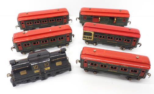 Tinplate Dorfan Passenger Train Set.