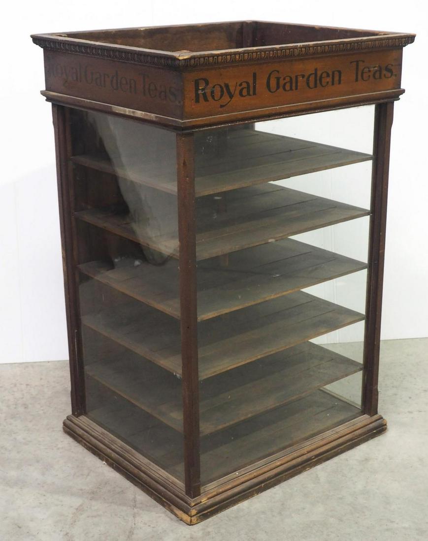 Royal Garden Teas Country Store Display Case, Wow!