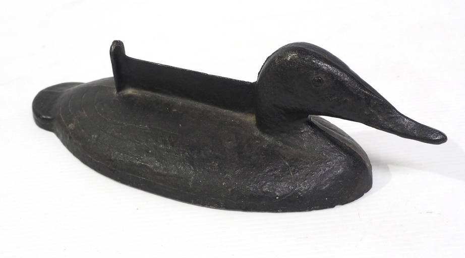 Cast iron feathered Canvas Back duck boot scraper (#2224) on Oct 22 ...
