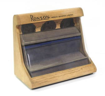 Ronson Lighter Display Cabinet