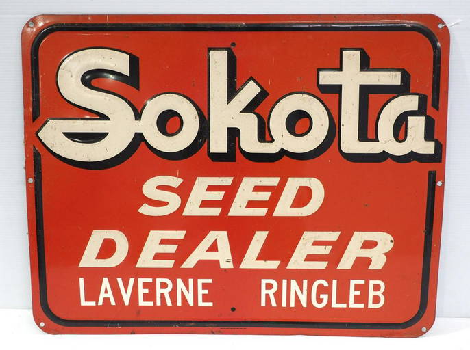 Sokota Seed Dealer sign (#1147) on Mar 10, 2023 | Chupp Auctions & Real ...
