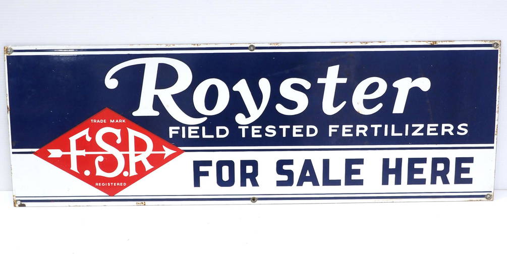 Royster Fertilizer sign (#1241) on Mar 10, 2023 | Chupp Auctions & Real ...