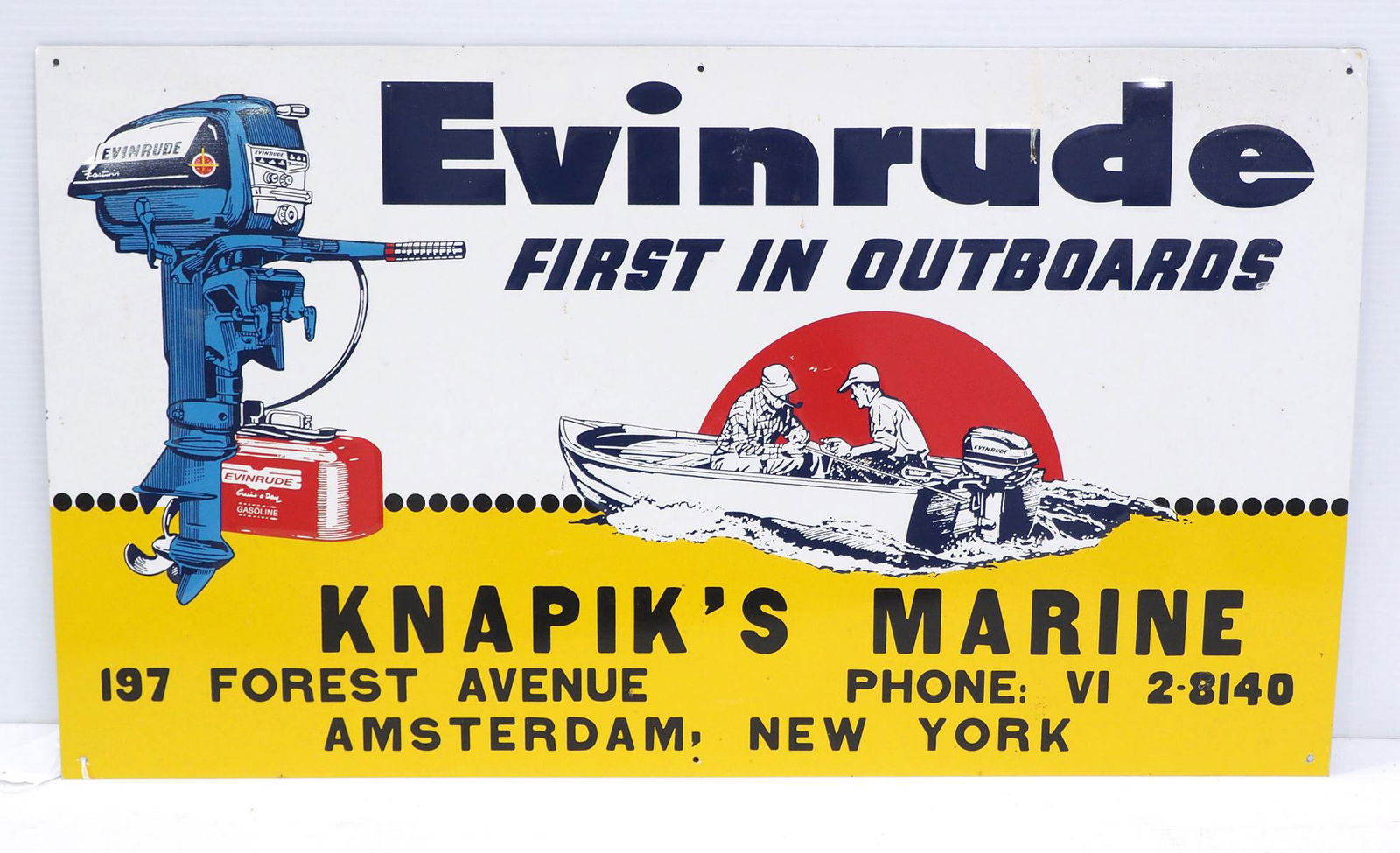 Evinrude Outboard Motor Sign