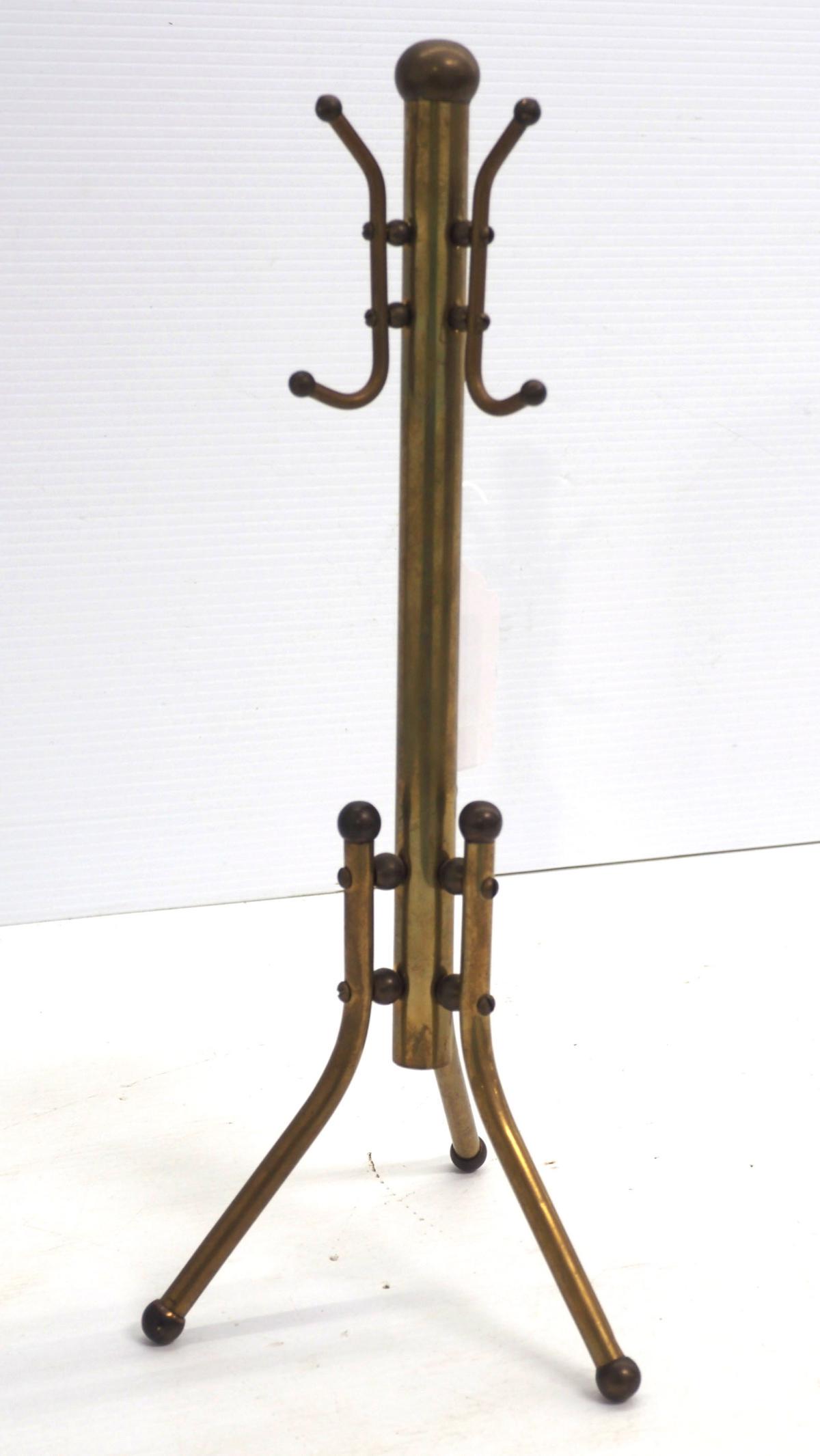 Salesman Brass Hall Tree Auction