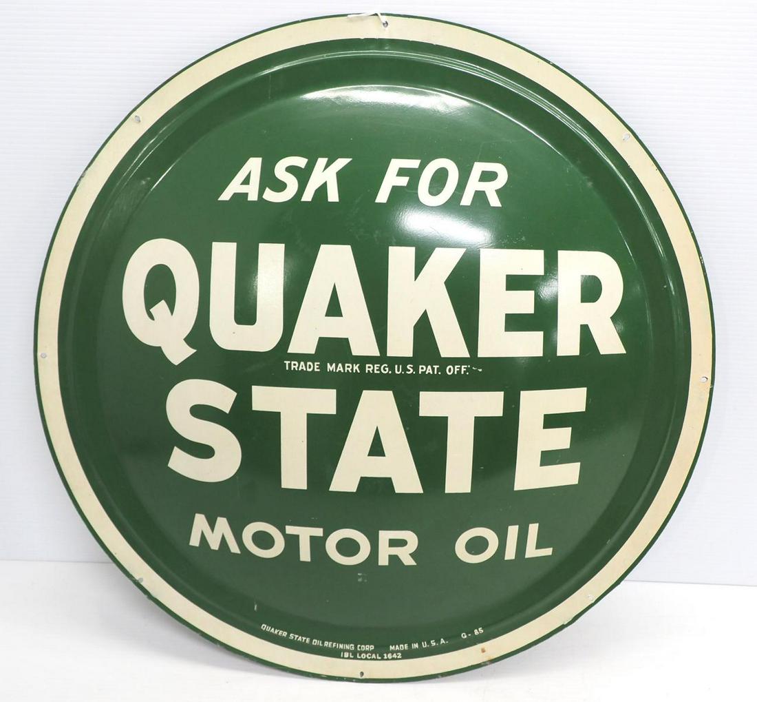 Quaker State Motor Oil Sign