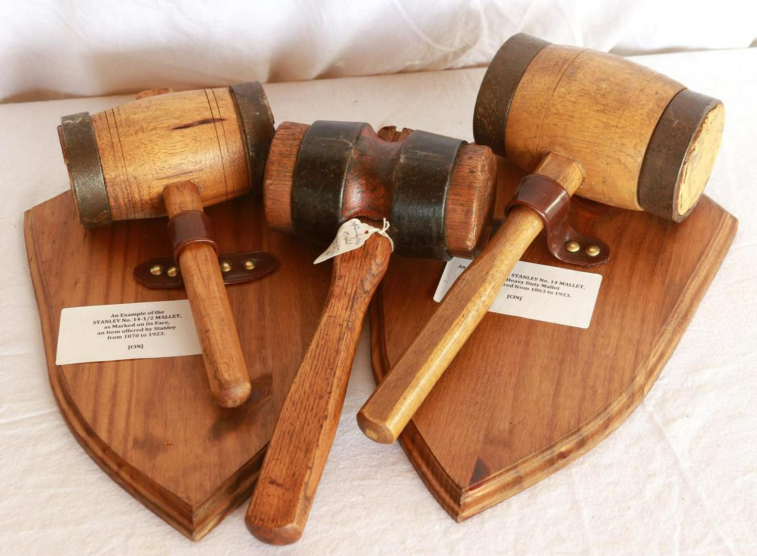 (3) Wooden Mallets Auction