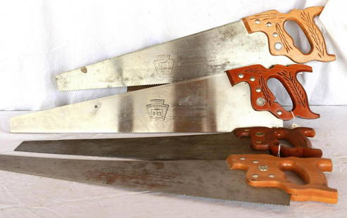 (4) Disston Hand Saws