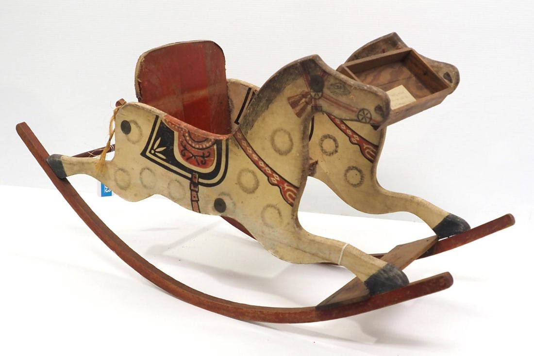 Early Wooden Shoofly Rocking Horse Auction