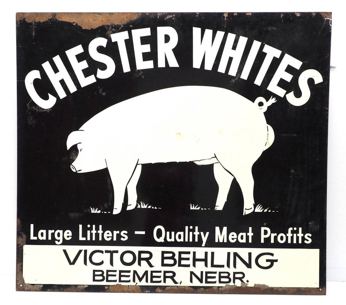 Chester Whites Hog Sign Auction