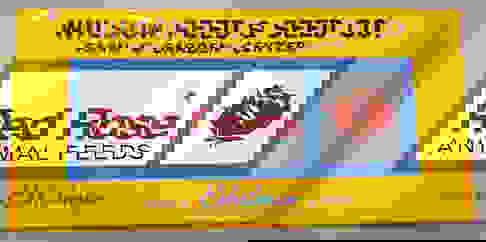 Red Rose Animal Feeds Sign Auction