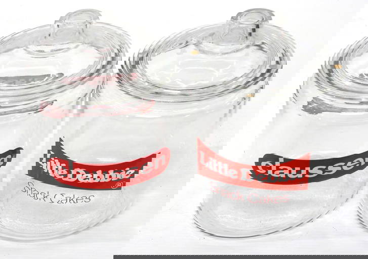 (2) Country Store Glass Display Jars