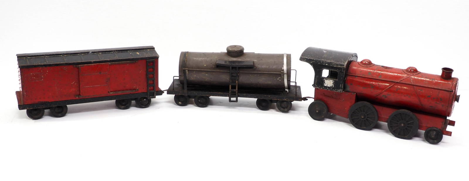 3-pc Pressed Steel Cor-cor Train Set Auction