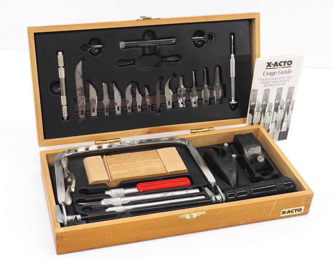 Complete X-acto Set Of Knives And Blades Auction