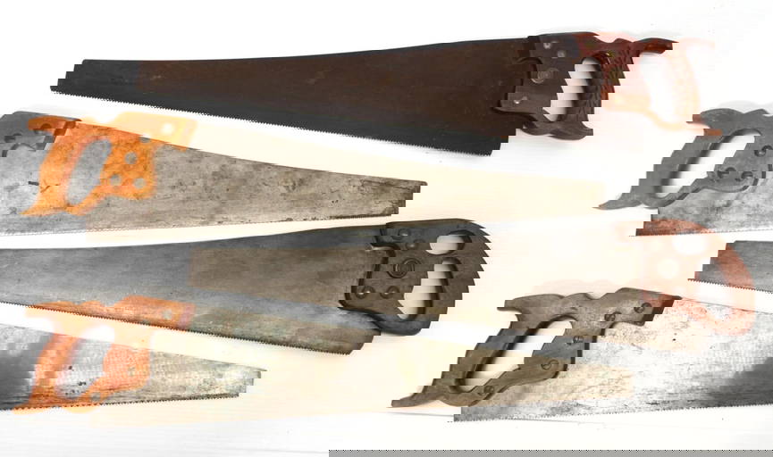 (4) Disston Hand Saws