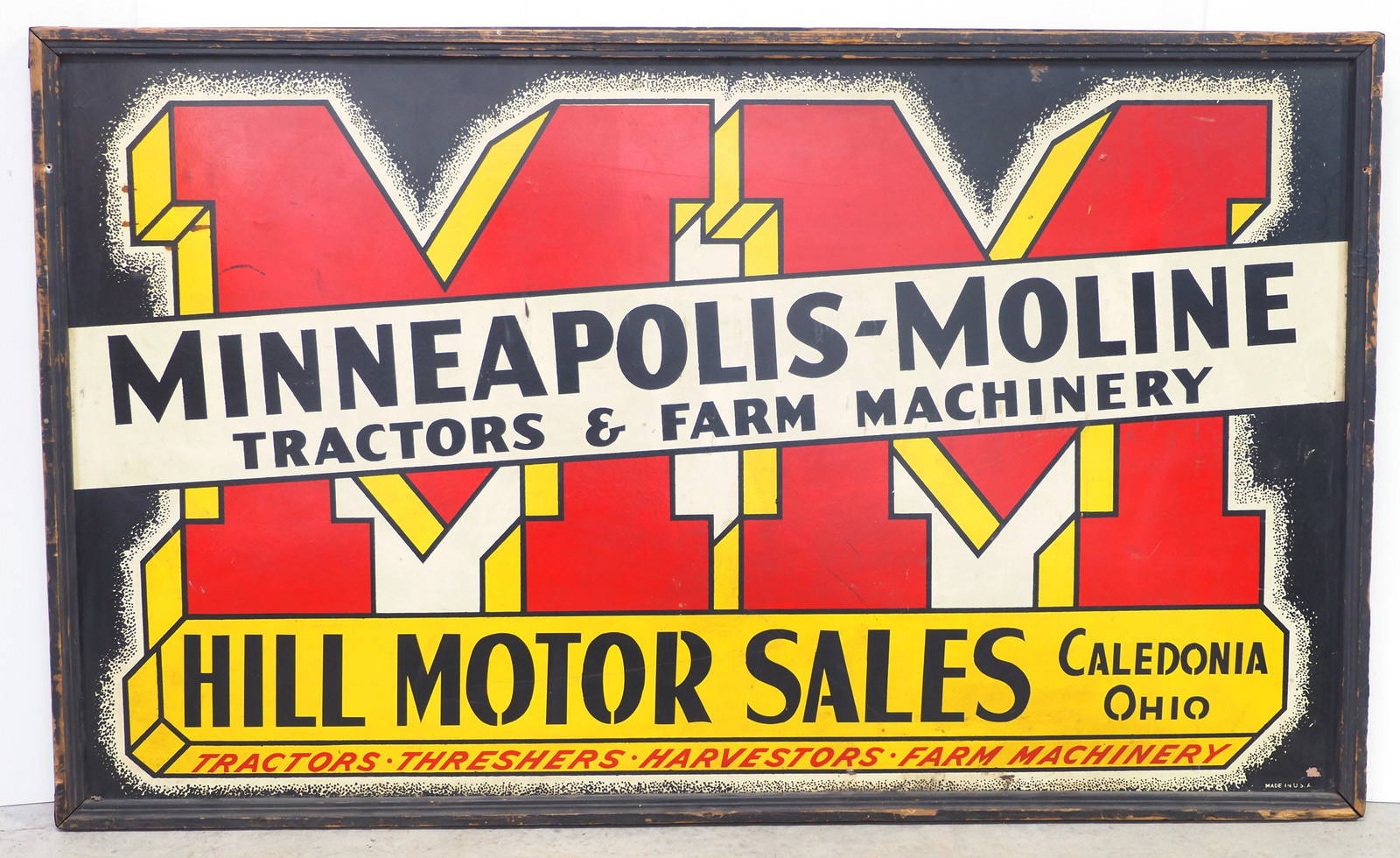 Minn. Moline Tractors And Farm Machinery Sign Auction