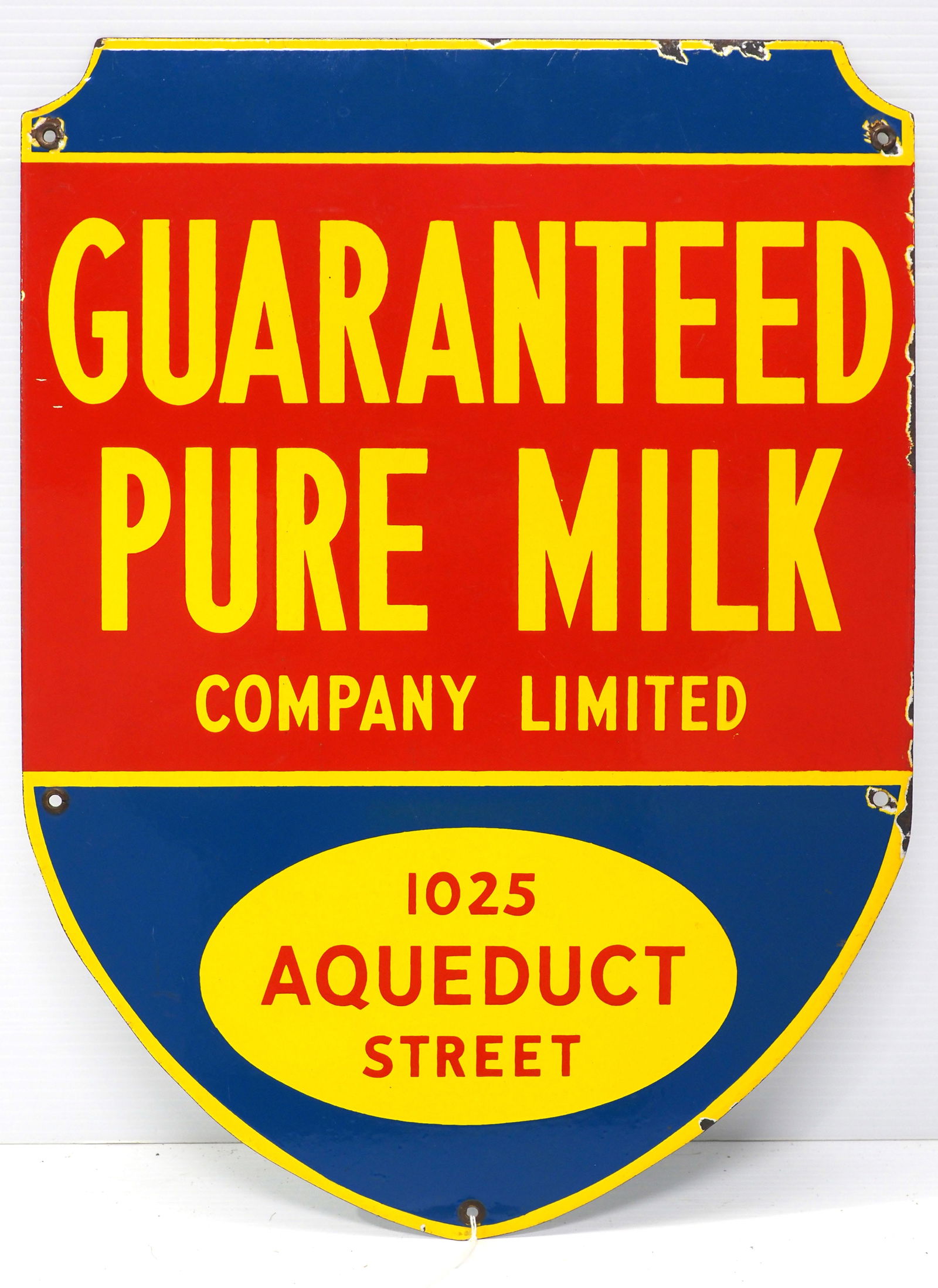 Guaranteed Pure Milk Sign