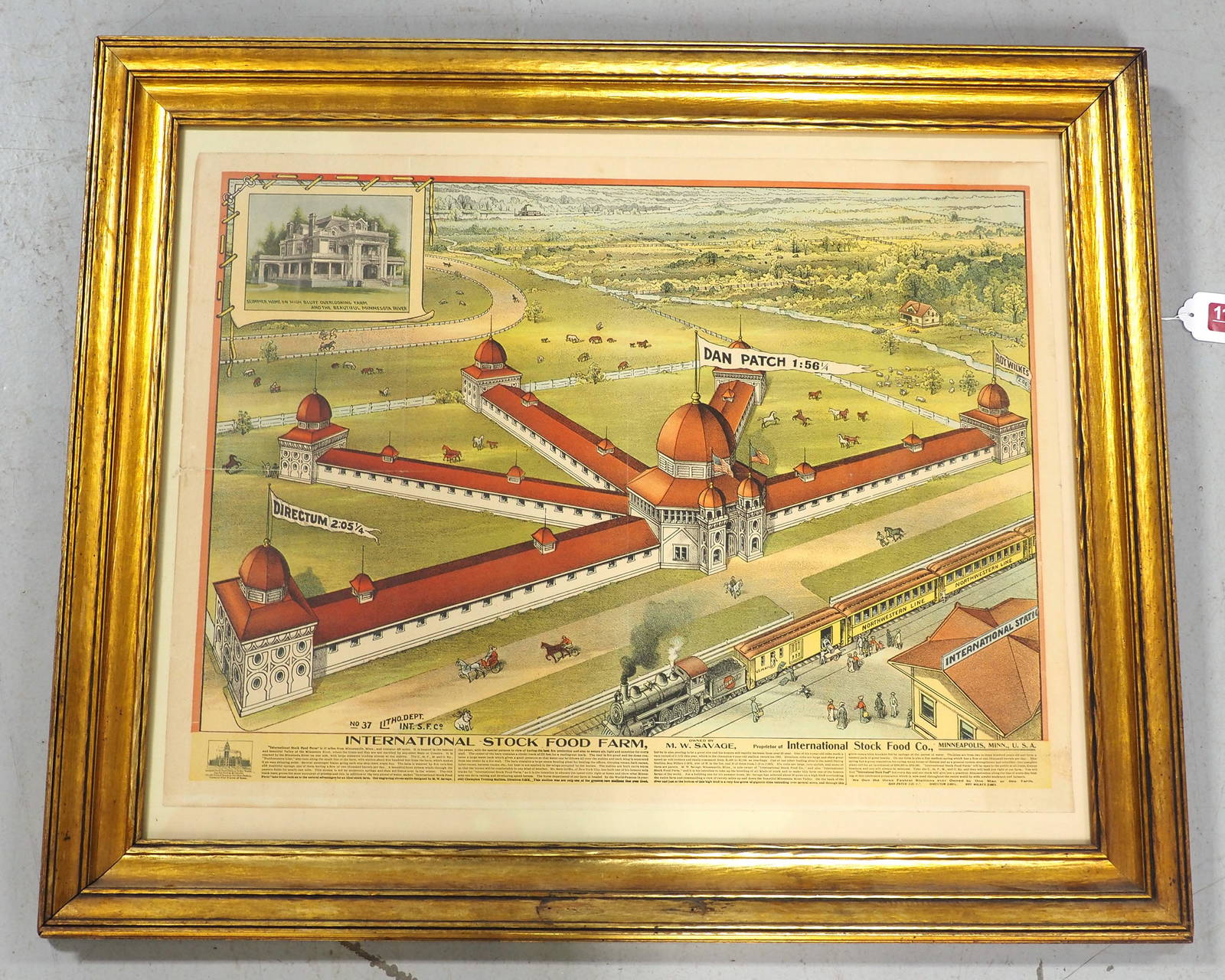 Framed Paper Dan Patch Lithograph Auction